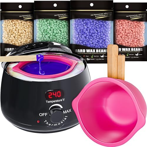 Amazon.com : Waxing Kit, Wax Kit for Women Men MaxFlat Digital Wax Pot ...