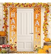 Amazon.com: Fall Y'all Door Cover, Happy Fall Y'all Party Decorations ...