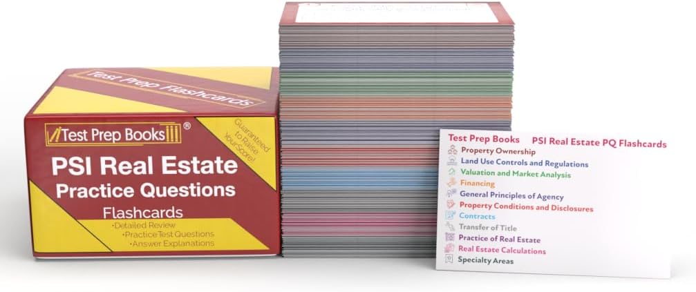 Amazon.com: PSI Real Estate Practice Question Study Cards: PSI Real Estate Exam Prep 2024-2025 ...