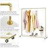 Amazon.com: BOSURU Gold Pipe Clothing Racks with Shelves Freestanding ...