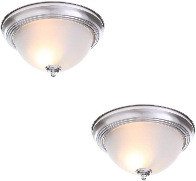 Commercial Electric 13 in. 24-Watt Brushed Nickel Color Changing LED ...