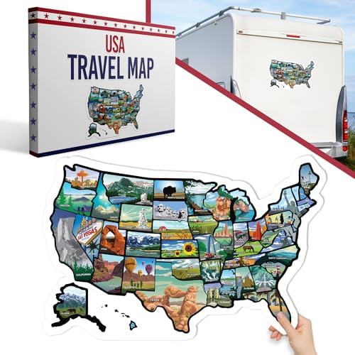 Amazon.com - Where I've been Map Vinyl Coloring Sticker,where I have ...