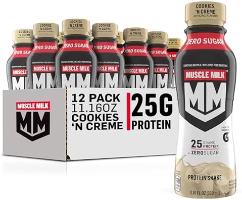 Amazon.com : Muscle Milk Genuine Protein Shake, Cookies and Creme, 11. ...