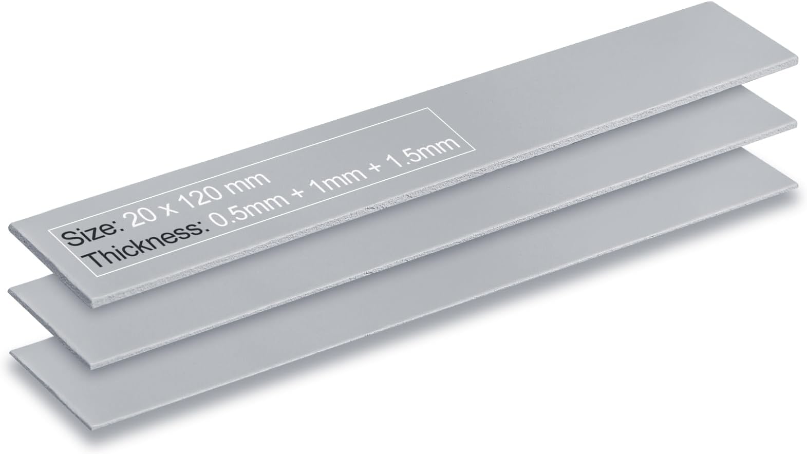 Pad Termico in Silicone, 3 Pezzi Pad Termico 100x100 (3 Spessori: 0,5mm ...