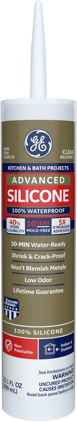 Amazon.com: GE Sealants & Adhesives GE5050 Advanced Silicone 2 Sealant ...