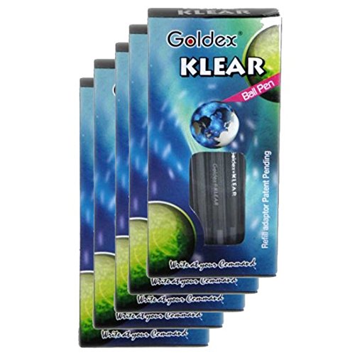 Goldex Packets Of Blue Pen, Klear Ball Pen(Set Of 5 Boxes, 100 Pens ...