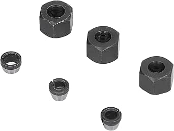 Amazon.co.jp: Router Collet Adapters, 6 Pcs Carbon Steel 6mm 6.35mm 8mm ...