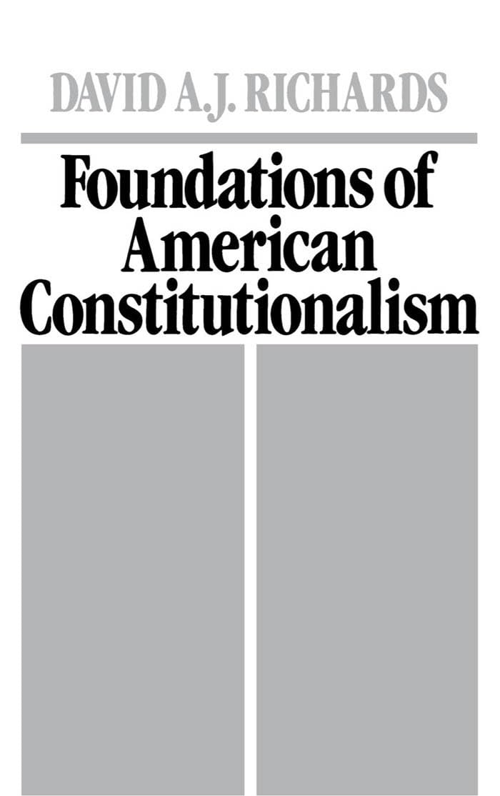 Amazon.com: Foundations of American Constitutionalism: 9780195059397 ...