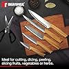 Buy BERGNER Olive Garden Stainless Steel 7 Pcs Knife Set, Kitchen Knife ...
