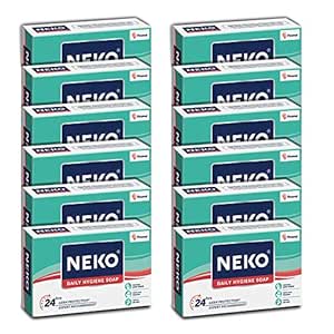 Buy Neko Daily Hygiene Soap, 24 hours Germ Protection, 100g, Pack of 12 ...