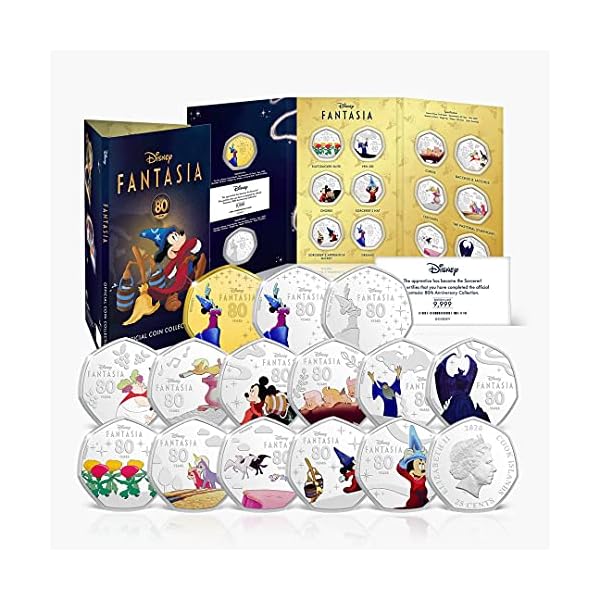 14 Disney Coins - Fantasia Limited Edition Commemorative Coins ...