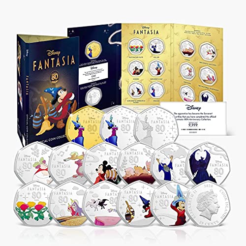14 Disney Coins - Fantasia Limited Edition Commemorative Coins ...