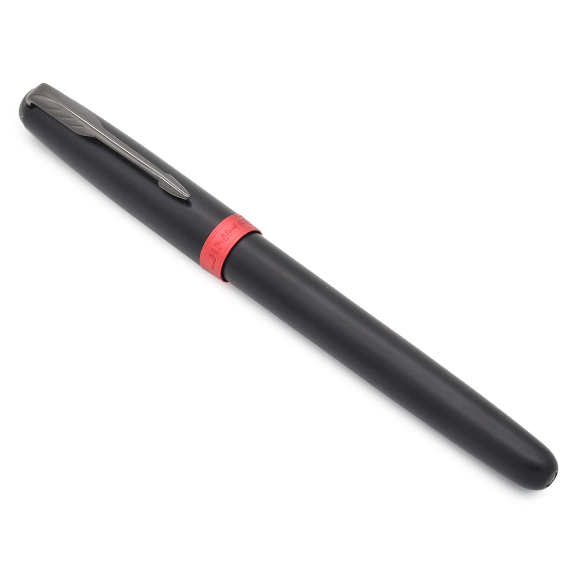 Buy BUZZ COOL Black Metal Body Red Stripe Fountain Ink Pen With Ink ...