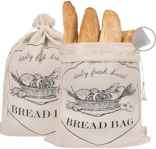 Amazon.com: Bread bags for homemade bread with TPU lining, Ljexsvoy ...