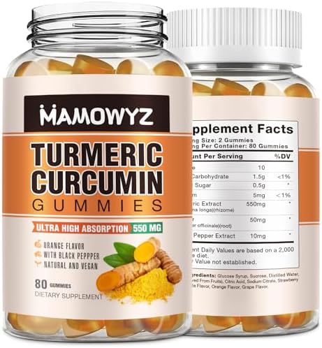 Amazon.com: Turmeric Gummies for Adults & Kids with Ginger & Black ...