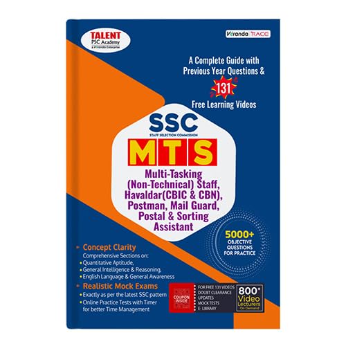 Buy SSC MTS Books 2024 | Multi Tasking(Non Technical) Staff, Havaldar ...