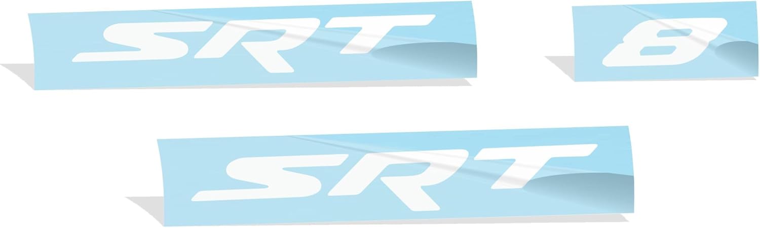 Amazon.com: Reflective Concepts SRT Emblem Overlay Decals - 2006-2013 ...
