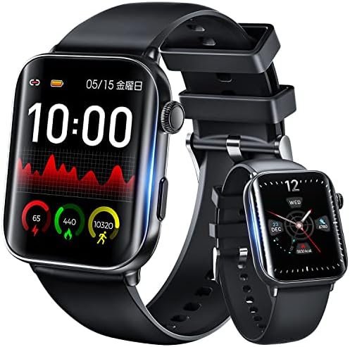 Amazon.co.jp: Smart Watch, Bluetooth 5.2, Line/Facebook/SMS ...