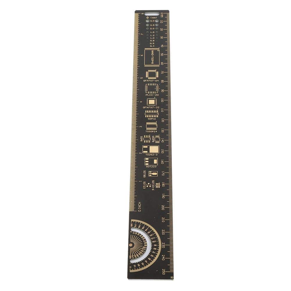 Black Board Ruler Pcb Ruler 25cm Measuring Millimeter Measuring Inch ...