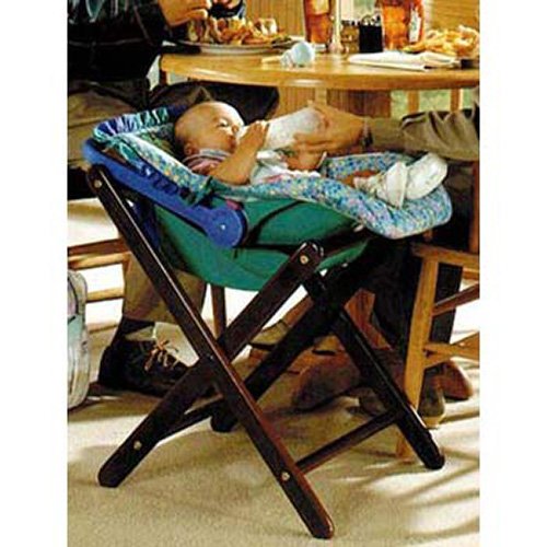 Amazon.com : Wooden Infant Carrier Stand, Mahogany Finish : Baby