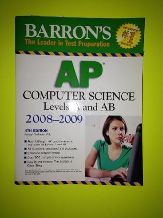 Amazon.com: Barron's AP Computer Science, Levels A and AB ...