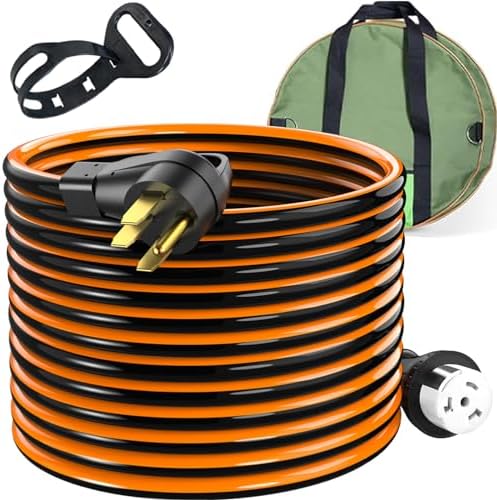 Amazon.com: PlugSaf 40 Amp Generator Cord, 75FT 40 Amp RV Extension ...
