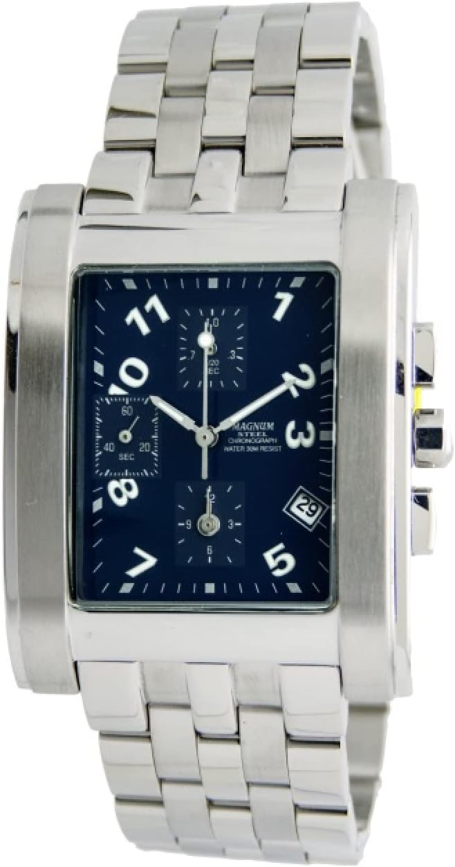 Relógio Magnum Steel Masculino Cronógrafo MA30294F Prata | Amazon.com.br