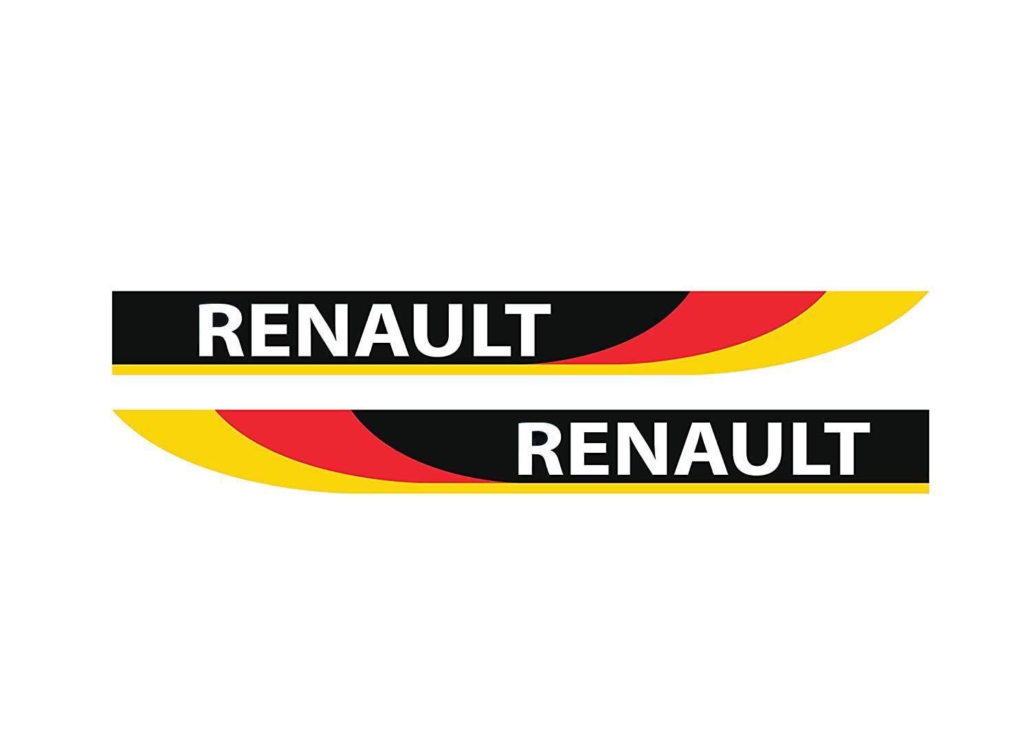 SIGN EVER Racing Logo Renault Stickers Car Duster Kwid Sides Auto Hood ...