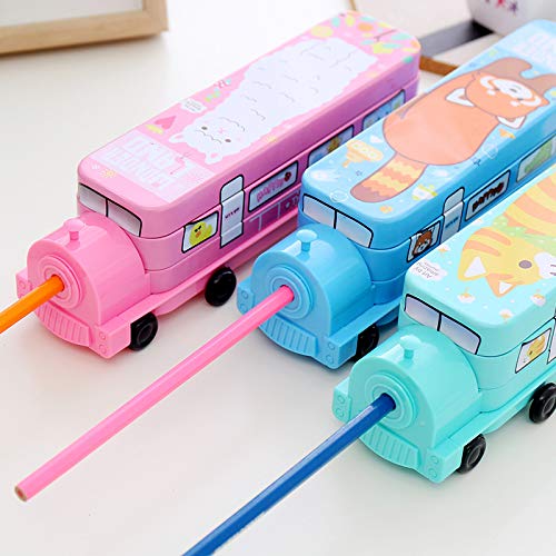Buy Cute Cartoon Train Style Metal Stationery Box Online at Low Prices ...