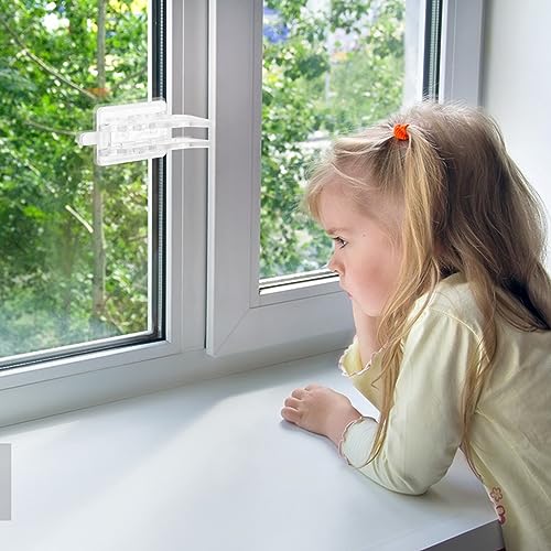 Snapklik.com : 4 Pack Window Child Safety Locks Self Adhesive Sliding ...