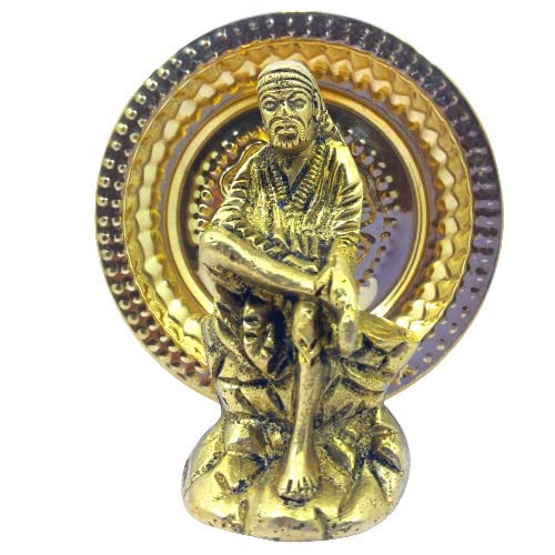 Buy Subhekshana Metals Brass Sai Baba god Statue, (3.5 Inchs Height ...