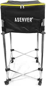 Amazon.com: Tennis Training Device Cart Adjusable Height Tennis Ball ...
