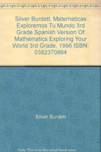 Silver Burdett, Matematicas Exploremos Tu Mundo 3rd Grade Spanish ...