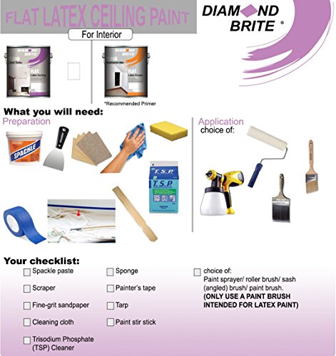Buy Diamond Brite Paint 42300 1-Gallon Interior Latex Flat Acrylic ...