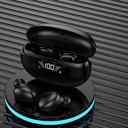 Amazon.com: Wearing Touch-Control Wireless Earbuds - LED Power Digital ...