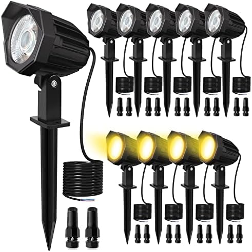 MEIKEE 15W Landscape Lighting, DC/AC 12-24V Low Voltage Landscape ...