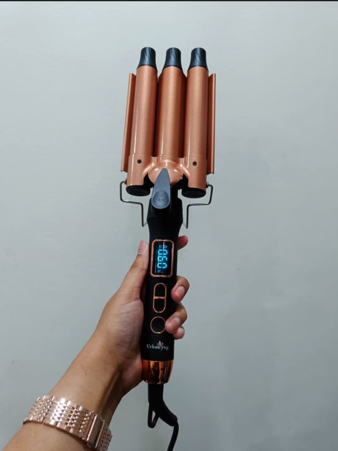 Urban yog 3 Barrel Hair Curler For Women'S Hairstyle|Double Ceramic ...