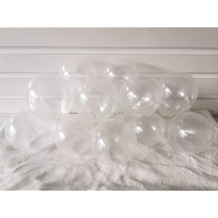 Amazon.com: Solid Color Latex Balloons - Clear Transparent Color, Pack ...