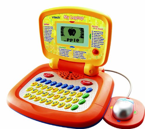 VTech Orange Laptop Kindergarten Phonics Toy To Learn English, Numbers ...