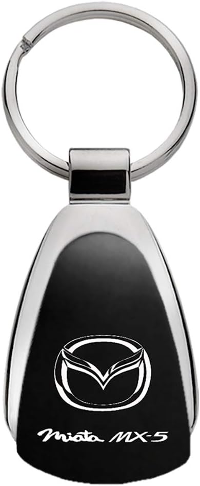Amazon.com: Au-TOMOTIVE GOLD Tear Drop Key Chain for Mazda Miata (Black ...