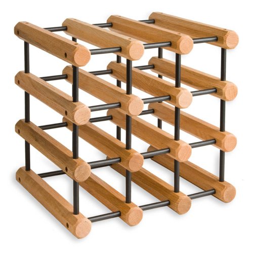 Snapklik.com : JK Adams Ash Wood 40-Bottle Wine Rack