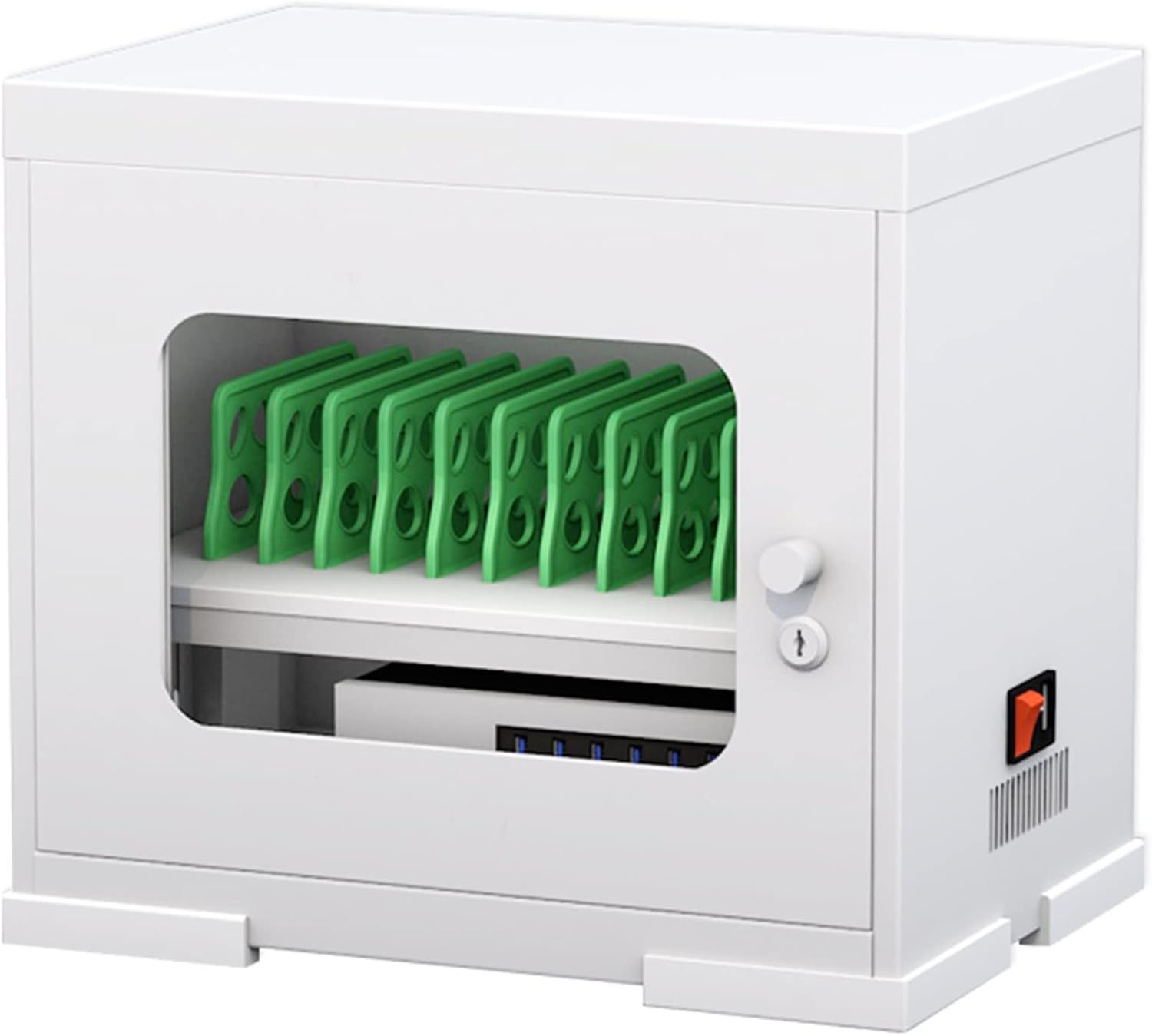 Amazon.com: Wall Mount Charging Station | Locking Security Cabinet ...