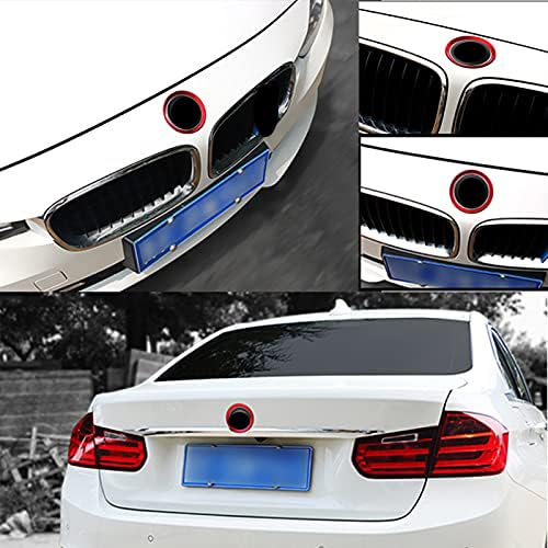 82mm BMW Logo Rings SANRILY 2-Piece 82mm BMW Emblem Rings - Silver ...