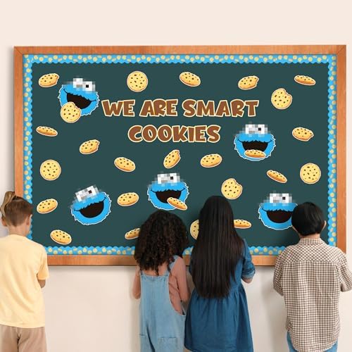 Amazon.com: S1acuomg Cookies Blue Muppet Bulletin Board - 114PCS We are ...