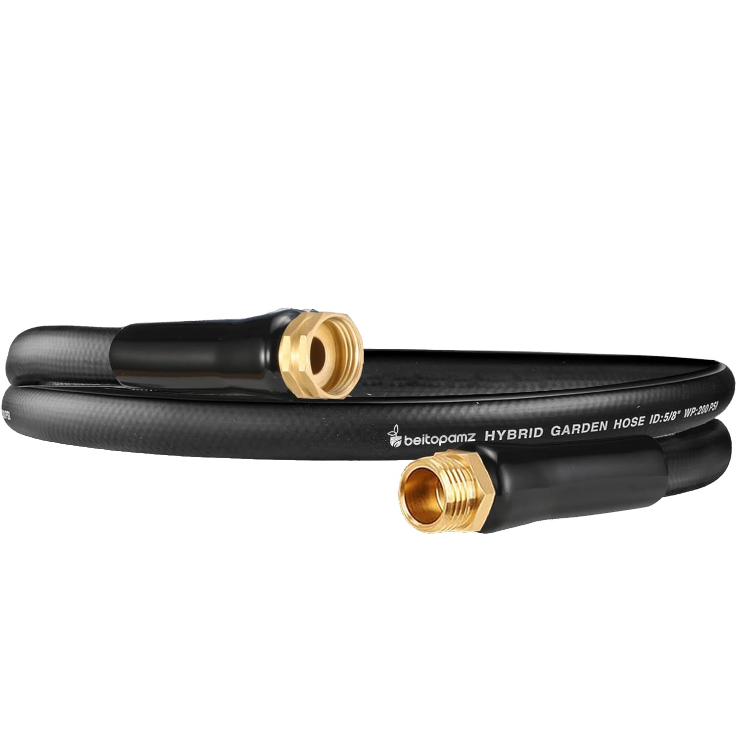 Amazon.com: Beitopamz Short Garden Hose 3 ft x 5/8 in Male to Female ...