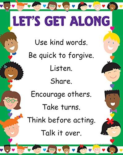 Amazon.com: Creative Teaching Press Let's Get Along Chart (5590 ...