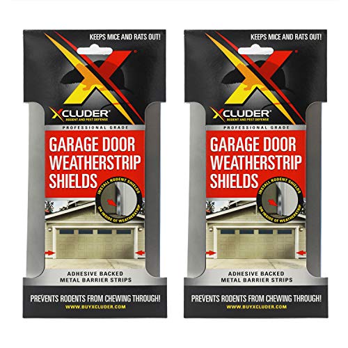 Xcluder Garage Door Rodent Shield, Stainless Steel, 2 Door Kit (Pack of ...
