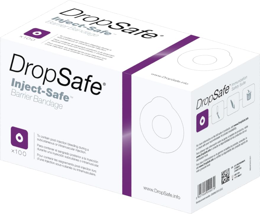 Amazon.com: Dropsafe Inject-Safe Barrier Bandage, Adhesive Bandage to ...