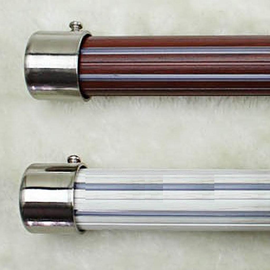 Aswadh 2 Pair Curtain Pole Recess Bracket Curtain Rail Support for 28mm ...