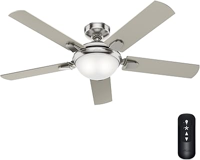 Hunter Fan Company 59416 Avia Ceiling Fan, 48, Brushed Nickel - Amazon.com